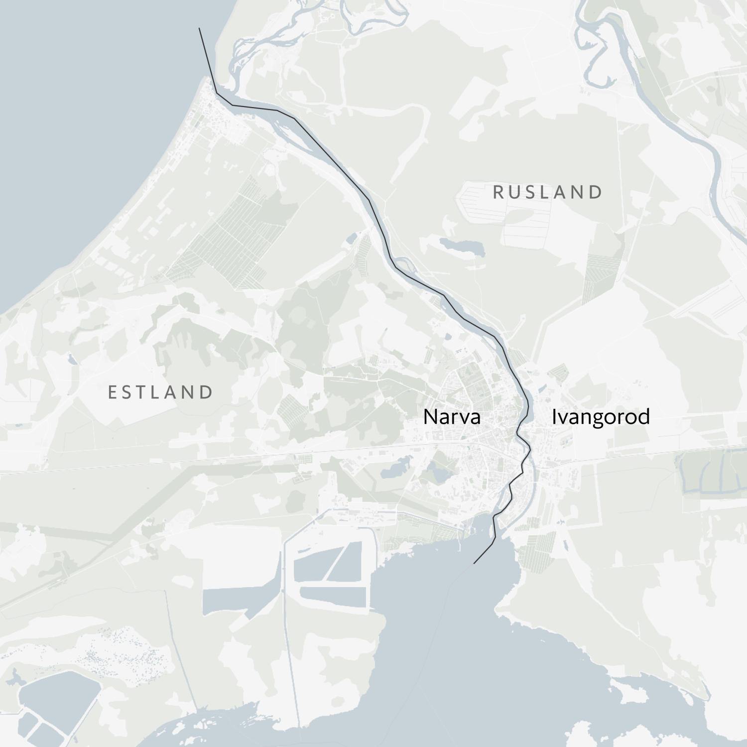 Page Reader AI | Grænsen til Rusland går midt på Venskabsbroen. I Narva ...